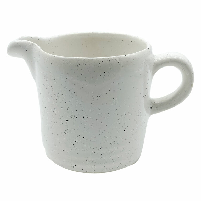 Cremera De Ceramica Blanco Moteado | Perfect Home